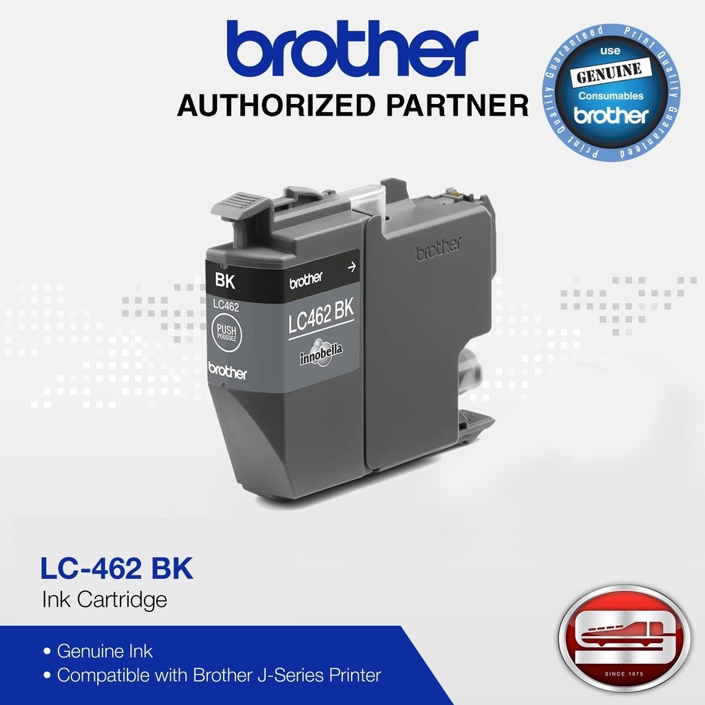 Brother LC-462BK Black Genuine Ink Cartridge (550 page yield) | Shopee ...