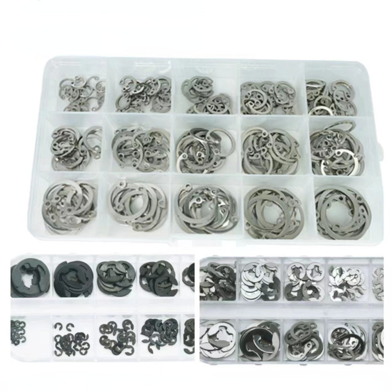 [XNY] Black Elastic Snap Ring Outer Snap Ring 304 Stainless Steel C ...