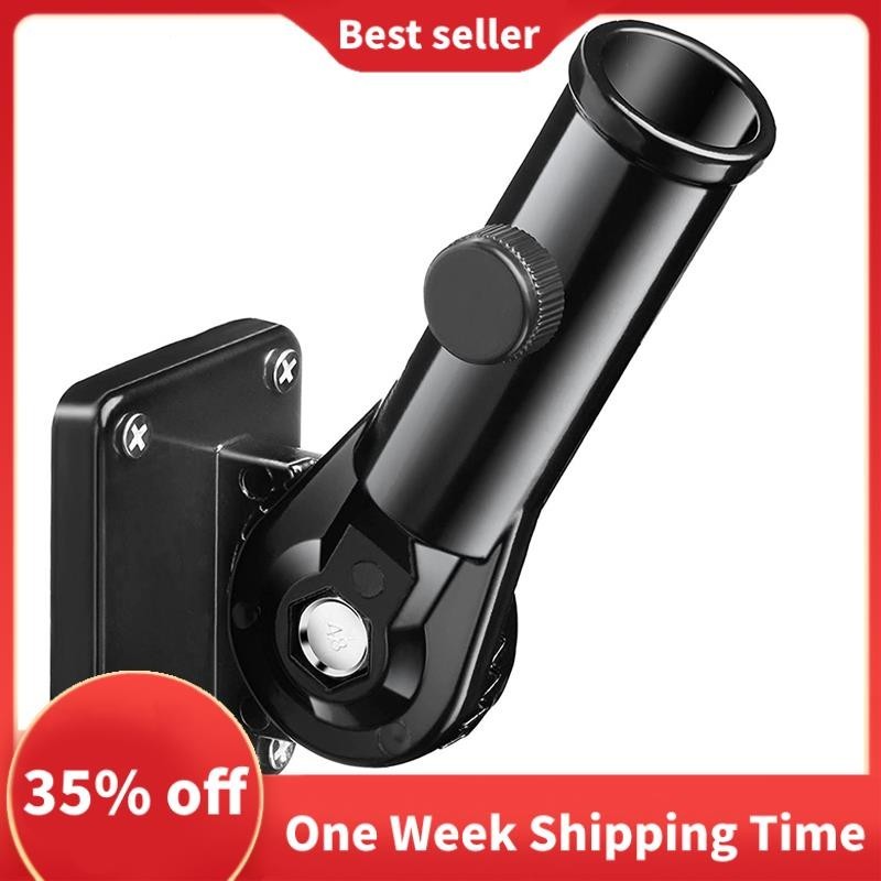 Available Flag Pole Holder Mounting Bracket Adjustable Flagpole Rod Hitch Bracket Multi-Position ...