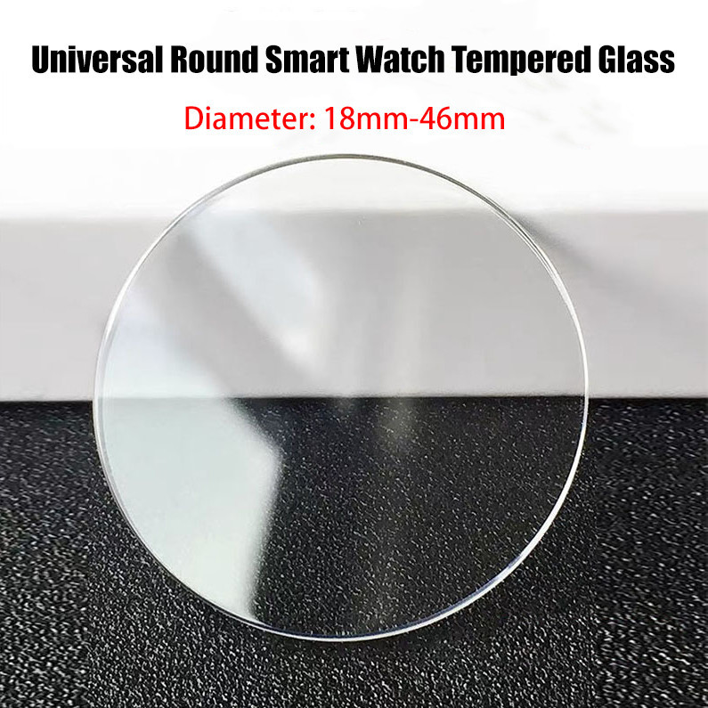 3PCS Smart Watch Tempered Glass Universal Diameter 46mm 45mm 44mm 43mm ...