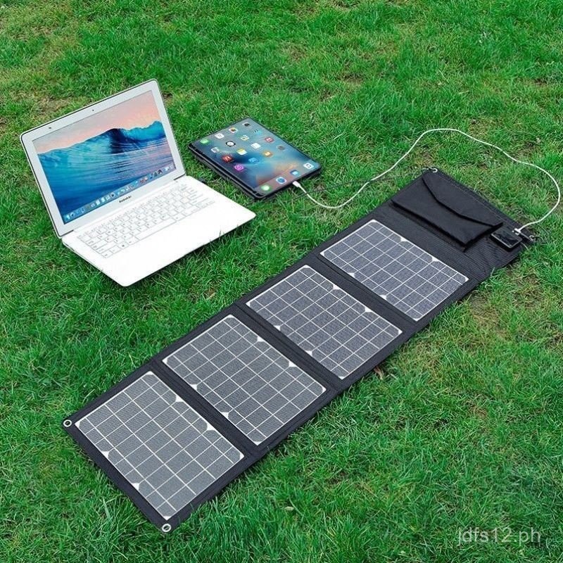 Solar Charging Board Folding Portable Power Generation Power Bank Phone ...