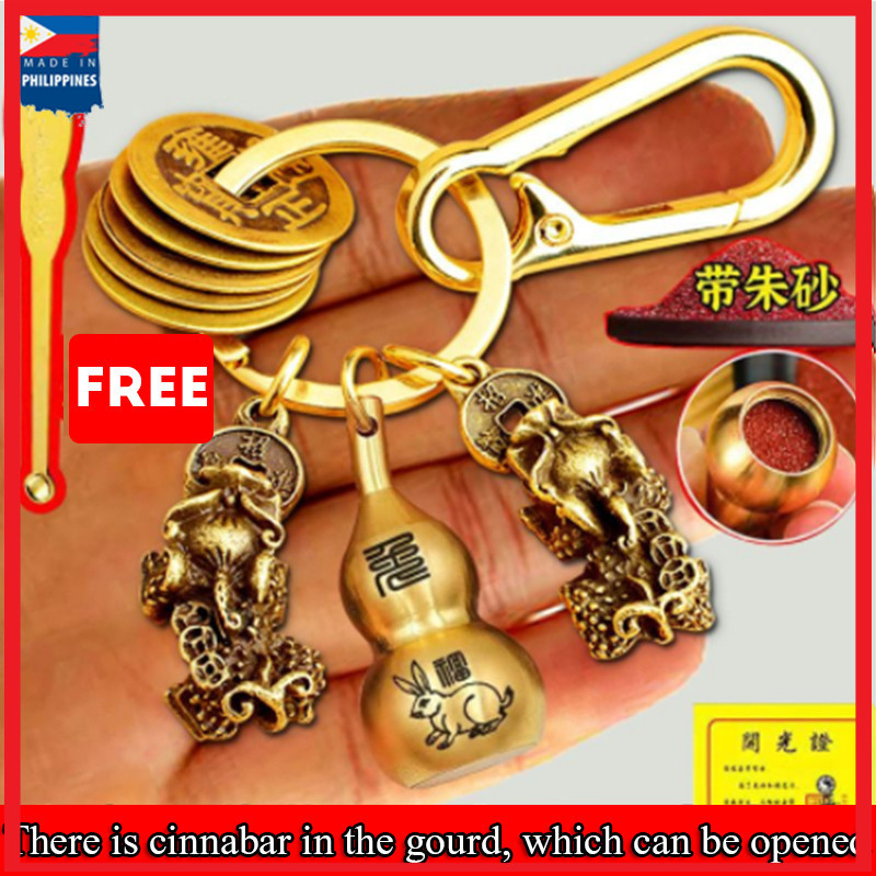 Lucky Charm key Chain Pixiu bag charm keychain /money magnet oil ...