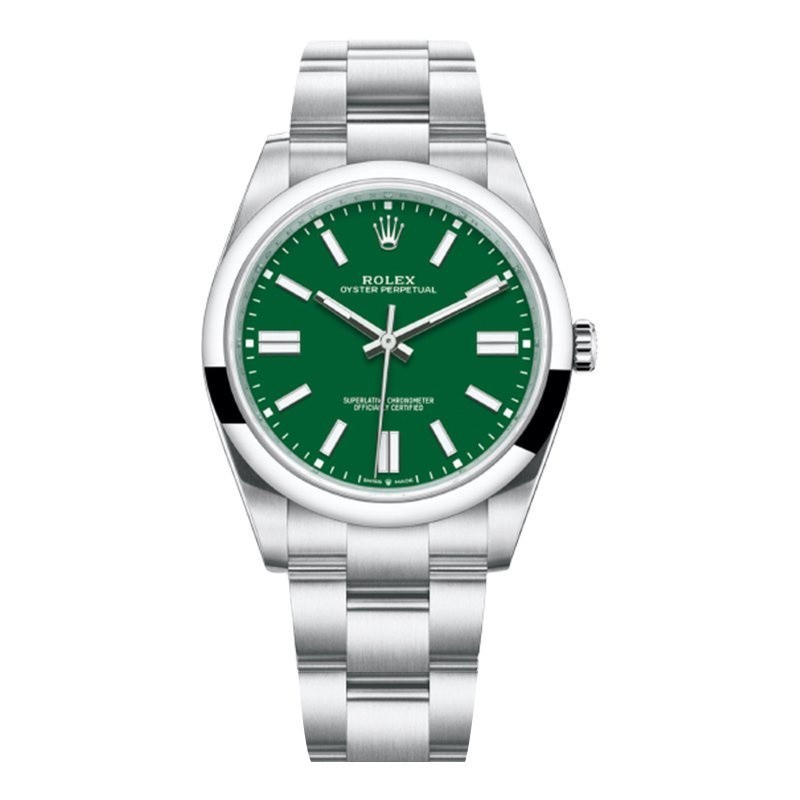 Rolex_ Original Full Set of Oyster Perpetual Series124300Green Plate ...