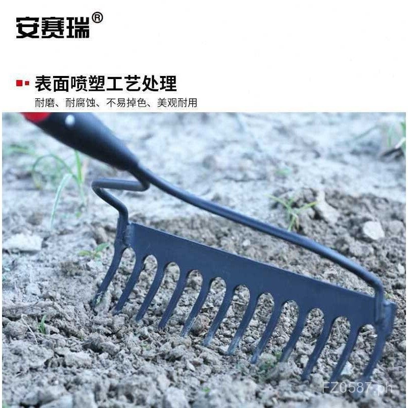 Iron Rake Agricultural Larch Soil Carbon Steel Weeding Anserui Rake ...