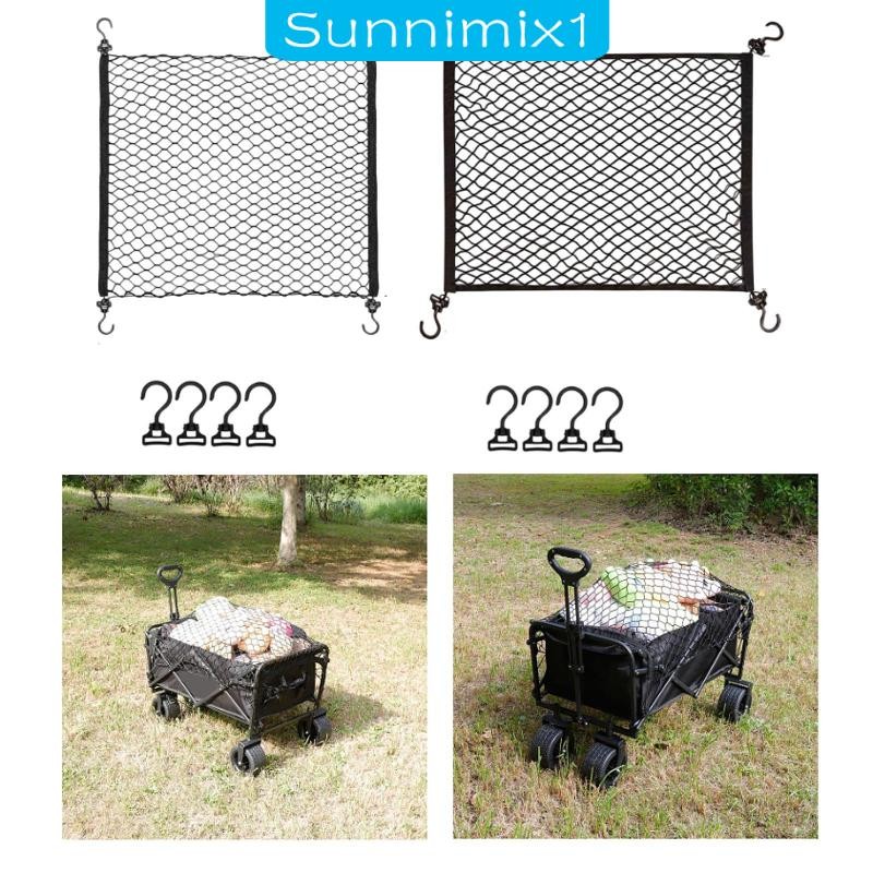 [Sunnimix1] Cargo Net Outdoor Mesh Organizer for Folding Trolley Cart ...