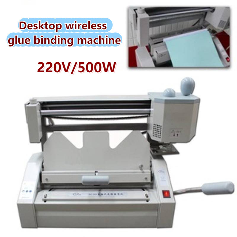 desktop wireless perfect binding machine bidding book binding ...