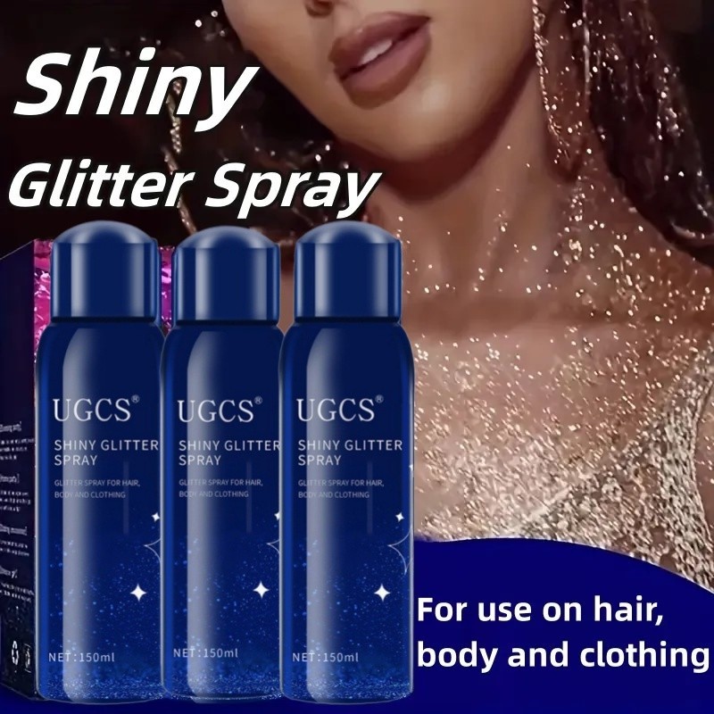 Shiny Glitter Spray Sparkly Body Mist Spray for Clothes and Hair Prom ...