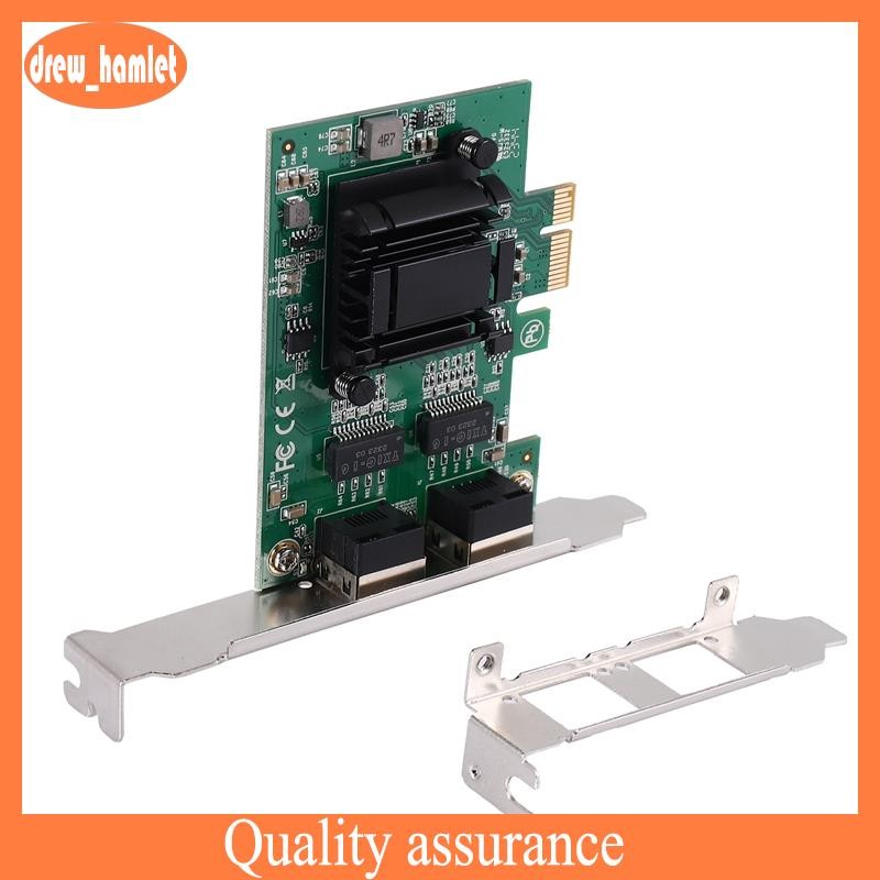2-Port Gigabit PCIe Network Card 1000M Dual Ports PCI Express Ethernet Adapter with 82571EB LAN ...