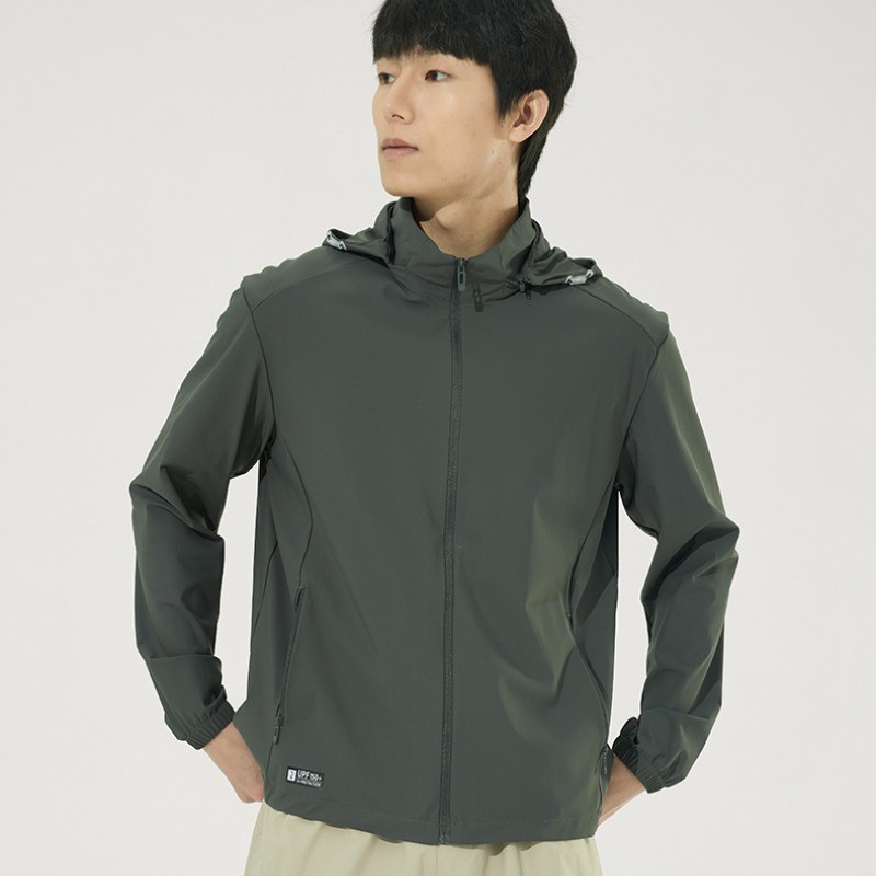 Men's sunscreen jacket heat-resistant wearable cool down | Shopee ...