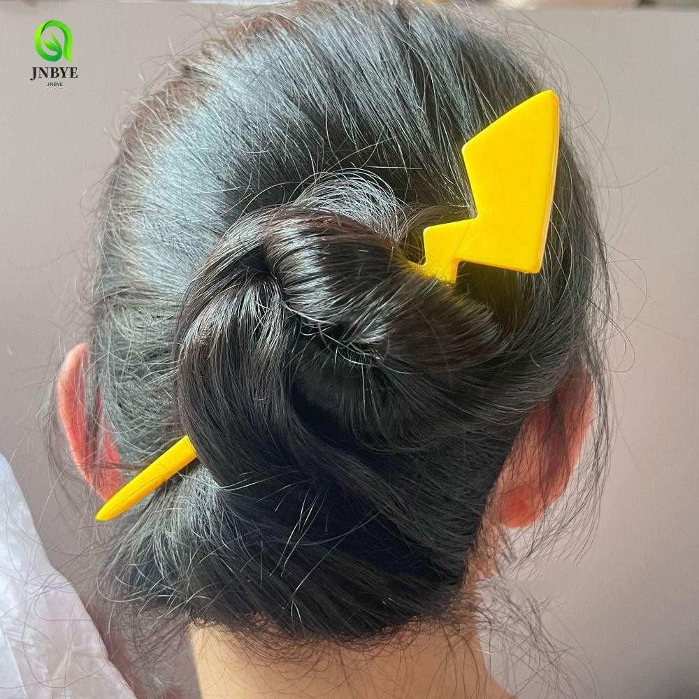 JNBYE Pokemon Pikachu Hairpin, Cartoon Acrylic Pikachu Tail Hair Stick ...