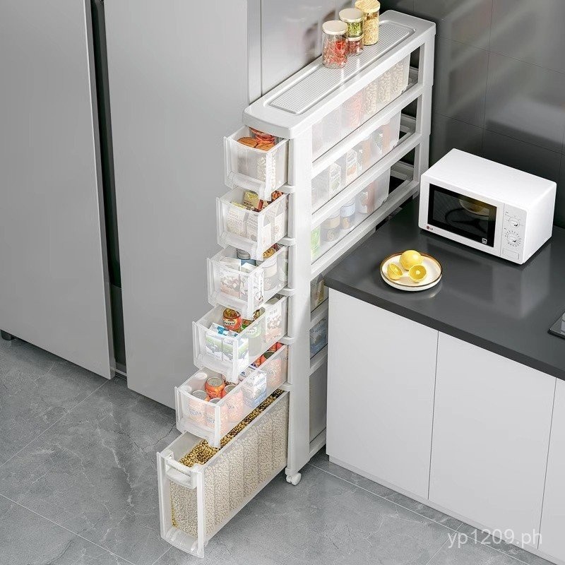 Narrow Gap Ultra-Narrow Refrigerator Ultra-Narrow Side Cabinet Kitchen ...