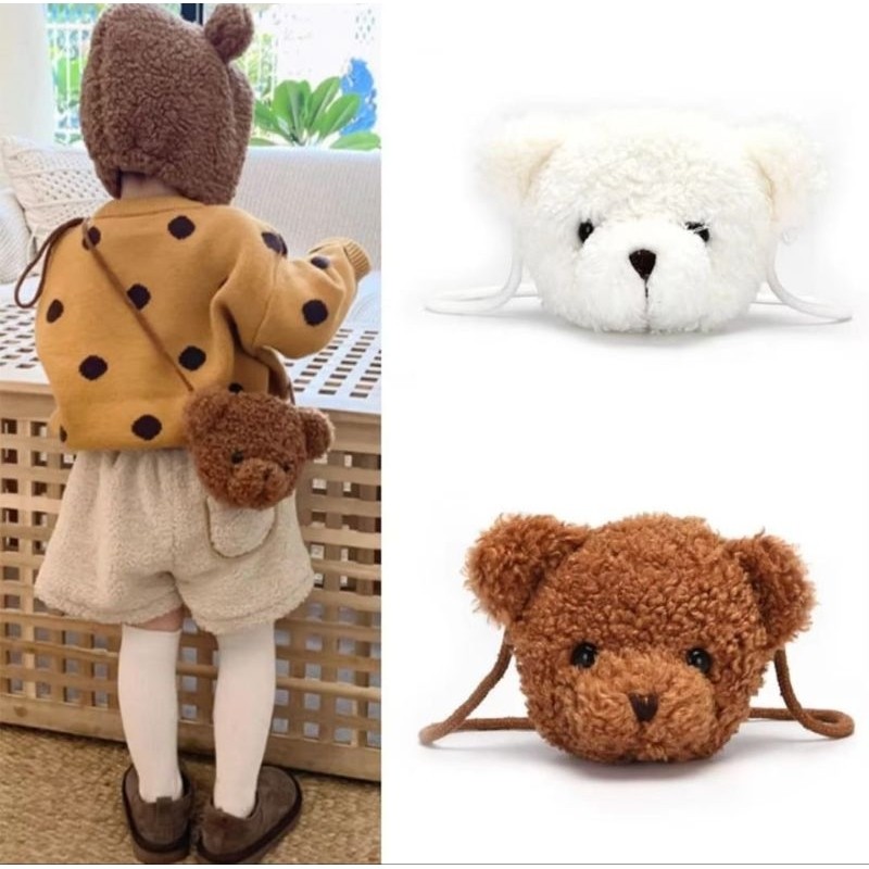 Mini teddy bear sling bag/women's bag | Shopee Philippines