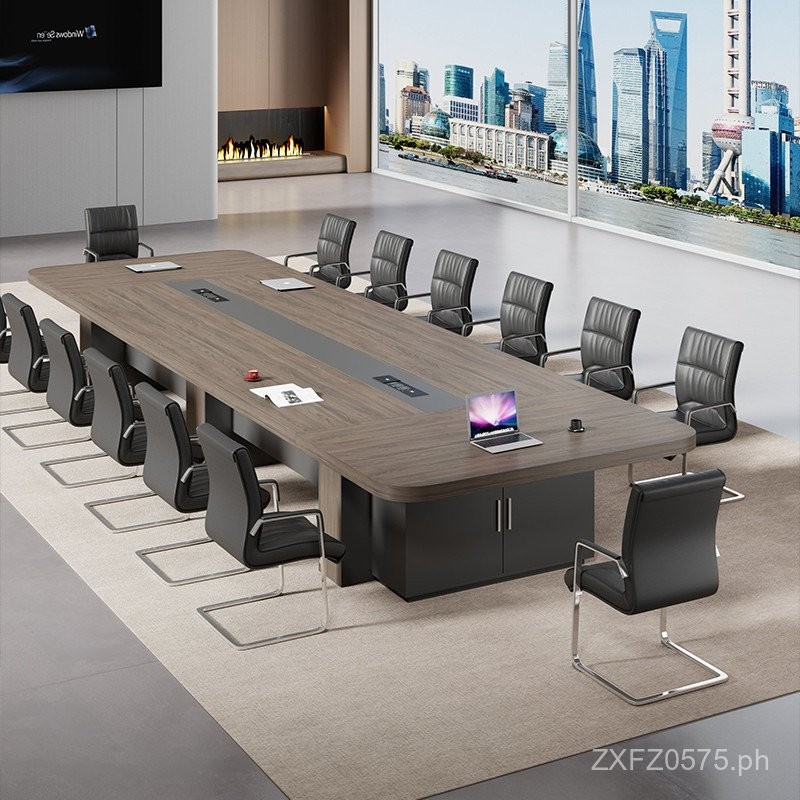 Negotiation Conference Table Office Desk Chair Set Long Table Office ...