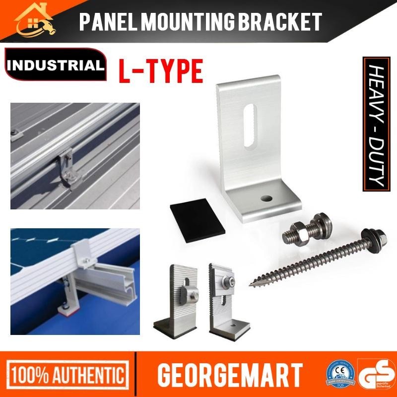 L-type Panel Mounting bracket Solar End Clamp 100% Aluminum Solar Clamp ...