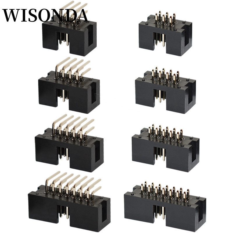10PCS IDC/JTAG 2.54 DC3 Male Pin PCB Header Connector 2*3/4/5/6/7/8/26 ...