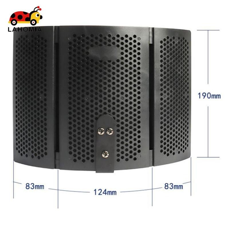 [Lahomia] Studio with Stand Mic Sound Dampening Foam Reflector for ...