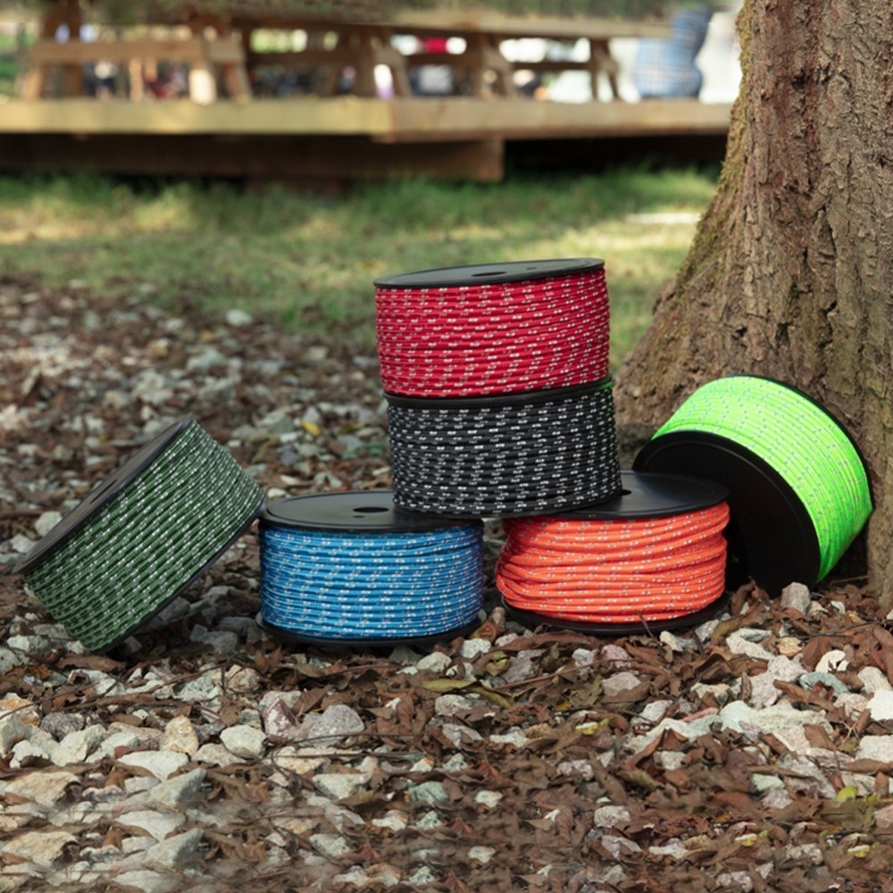 Tent Rope 50M 5MM Camping Rope Guylines Reflective Tent Awnings Wind ...