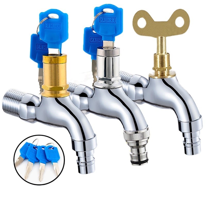 ♈ All copper belt lock faucet outdoor outdoor antifreeze anti-theft ...