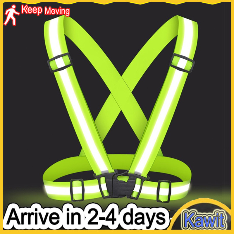 Reflective Vest Adjustable Elastic Safety Vest Strap Security Vest ...