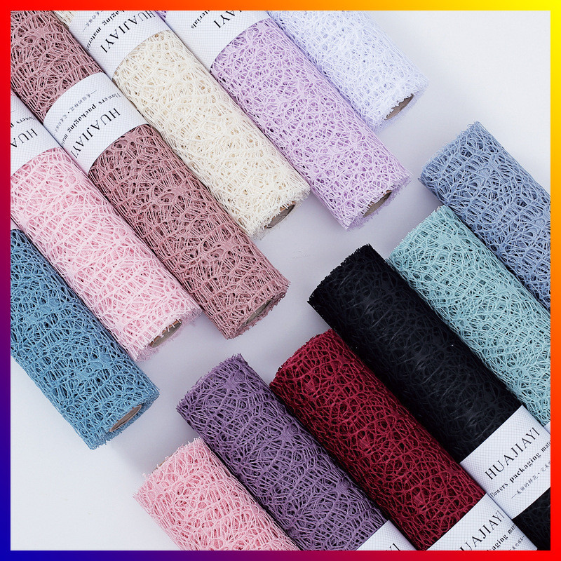 450M Mother's Day Flower Wrapping Gauze Jacquard Net Gauze Bouquet ...