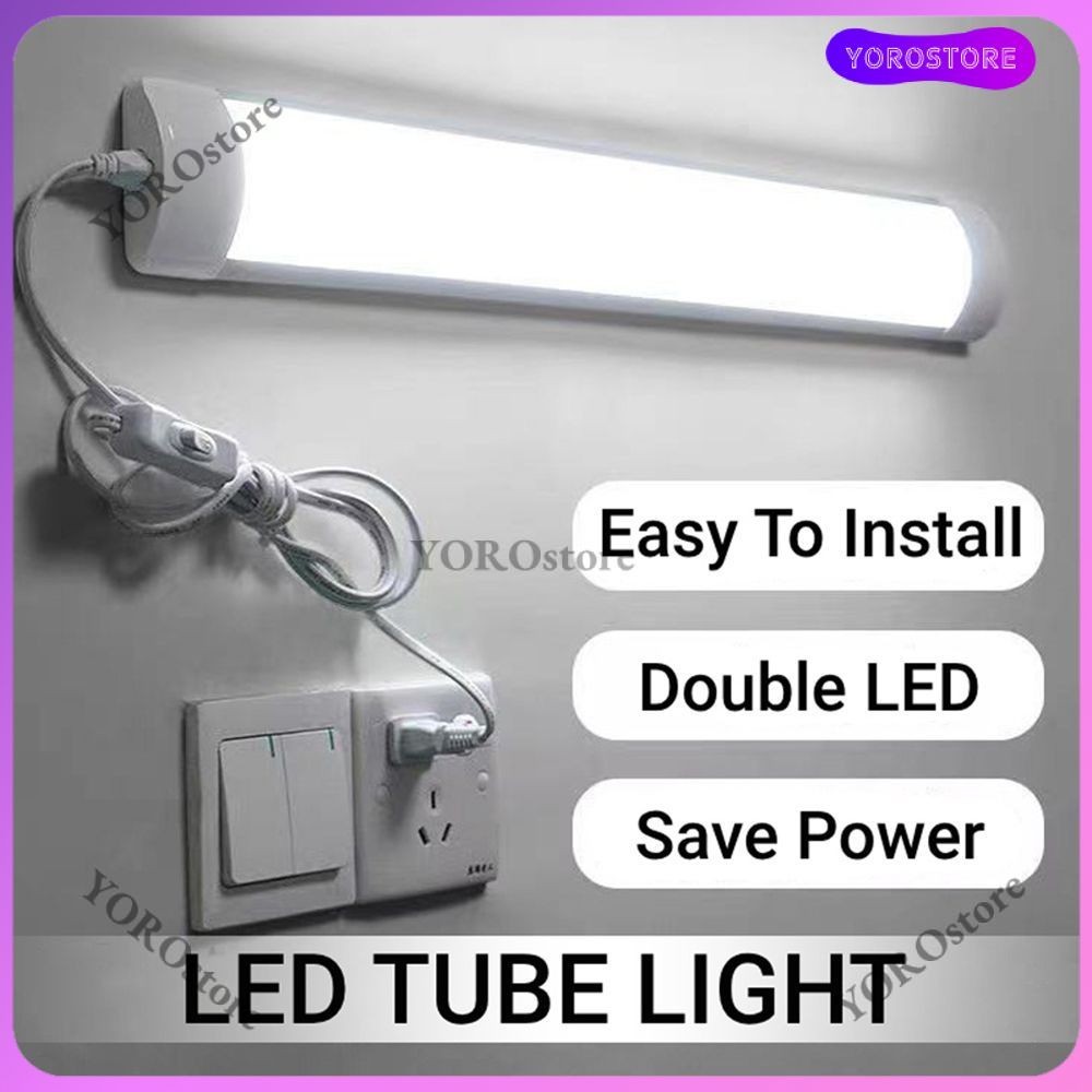 Led Tube Light 220v Fluorescent Indoor Kitchen Cabinet 30cm 60cm Bar ...