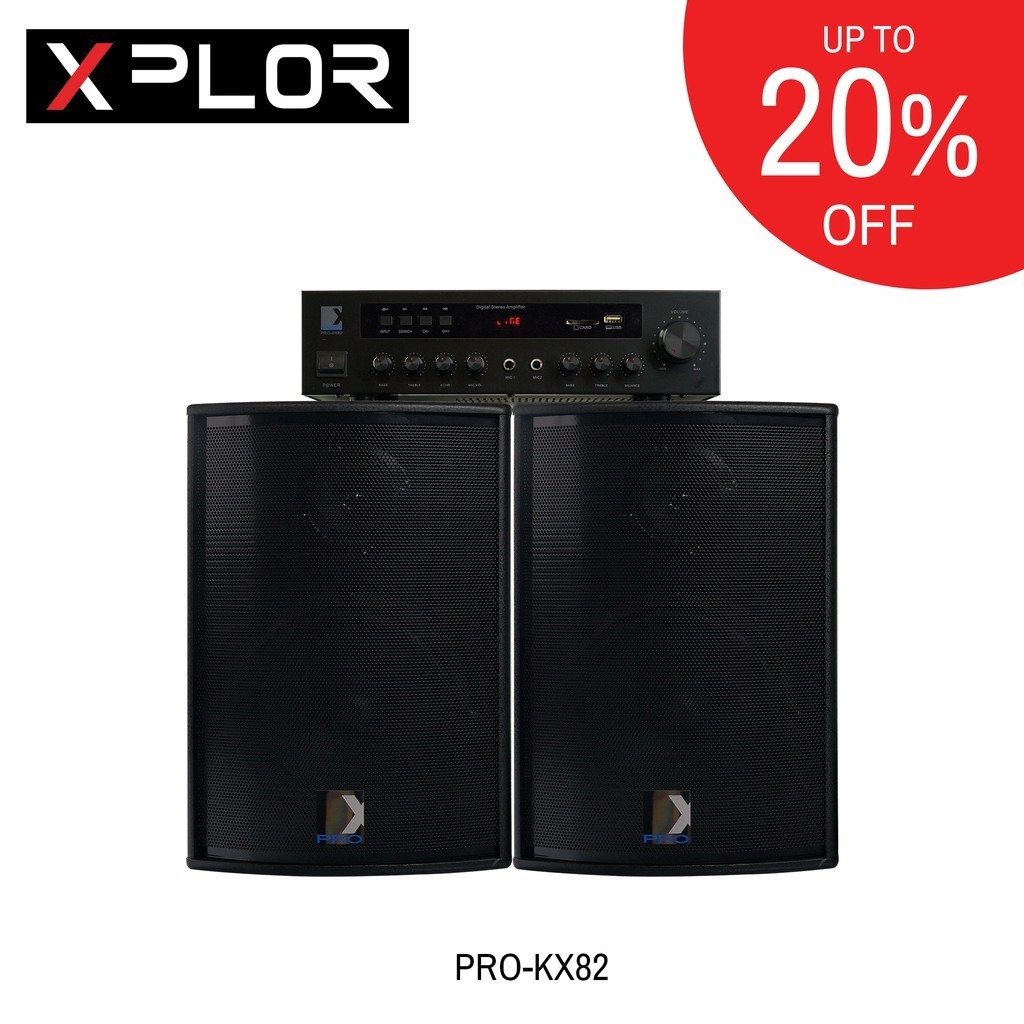 Xenon PRO-KX82 Mini Component System with 8''Woofer + 3''Tweeter,300 W ...