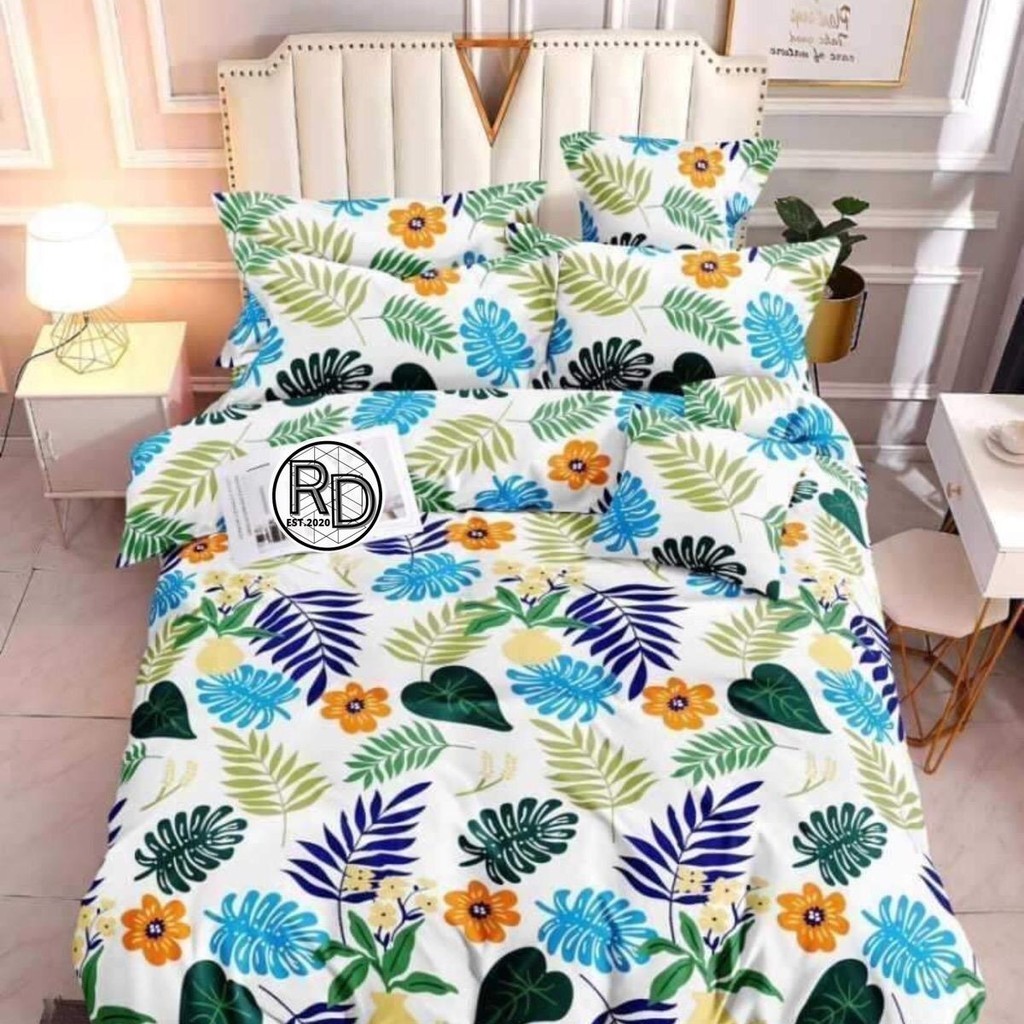 CALLIAH - 3 IN 1 BEDSHEET TROPICAL FULLY GARTERIZED CANADIAN COTTON ...