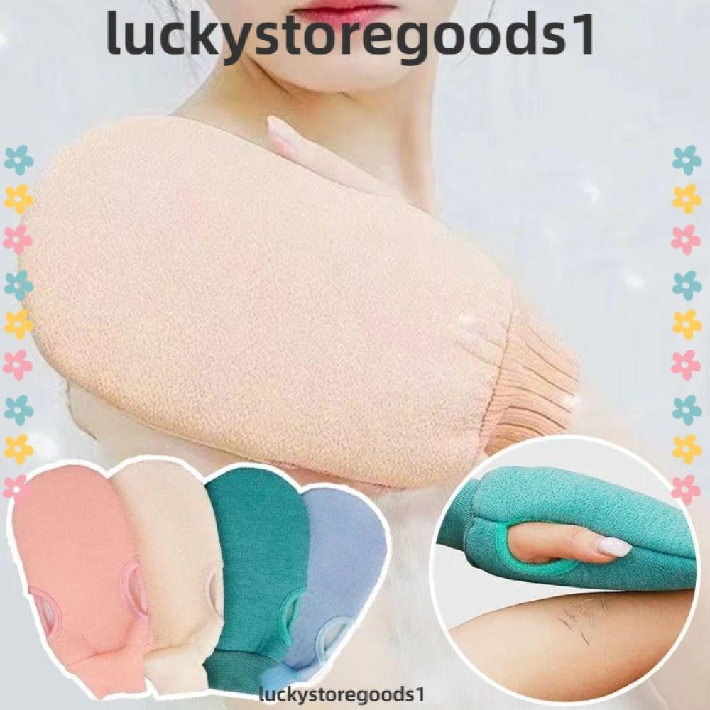 LUCKYSTOREGOODS Bath Glove, Extreme Comfort Shower Scrubber Exfoliating Bath Glove, Body Rub ...
