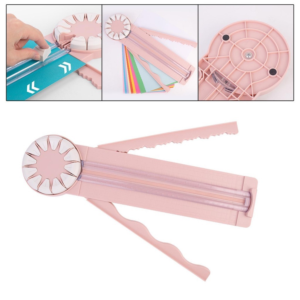 [vcrrju] Paper Trimmer 12 in 1 Paper Cutter, Dotted Creasing Line with ...