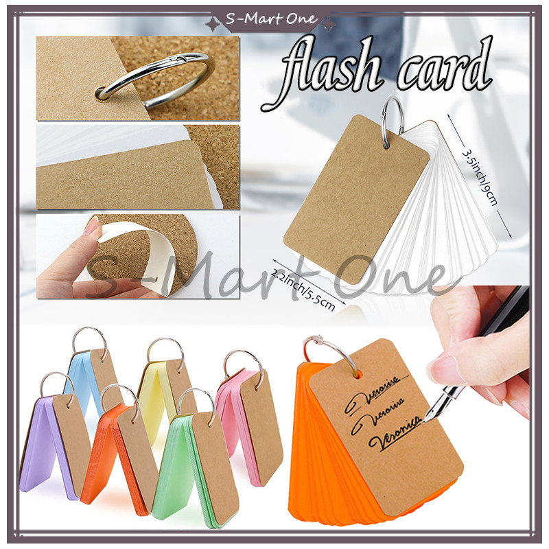 Flash Card/plain flash Card 50 sheets/candy color flash Card/Memo Card ...