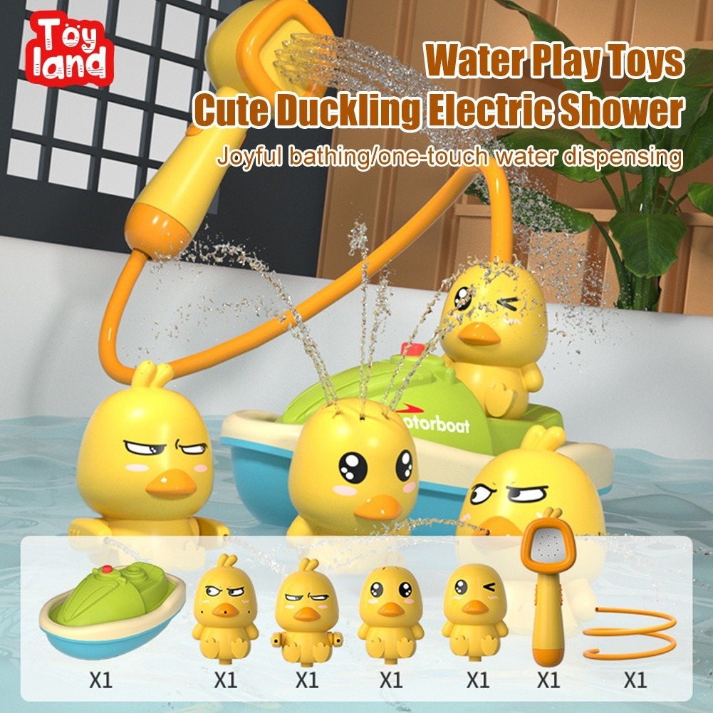 Baby Bath Toys Duck Sprinklers Bath Electric Water Spray Toy Duck ...