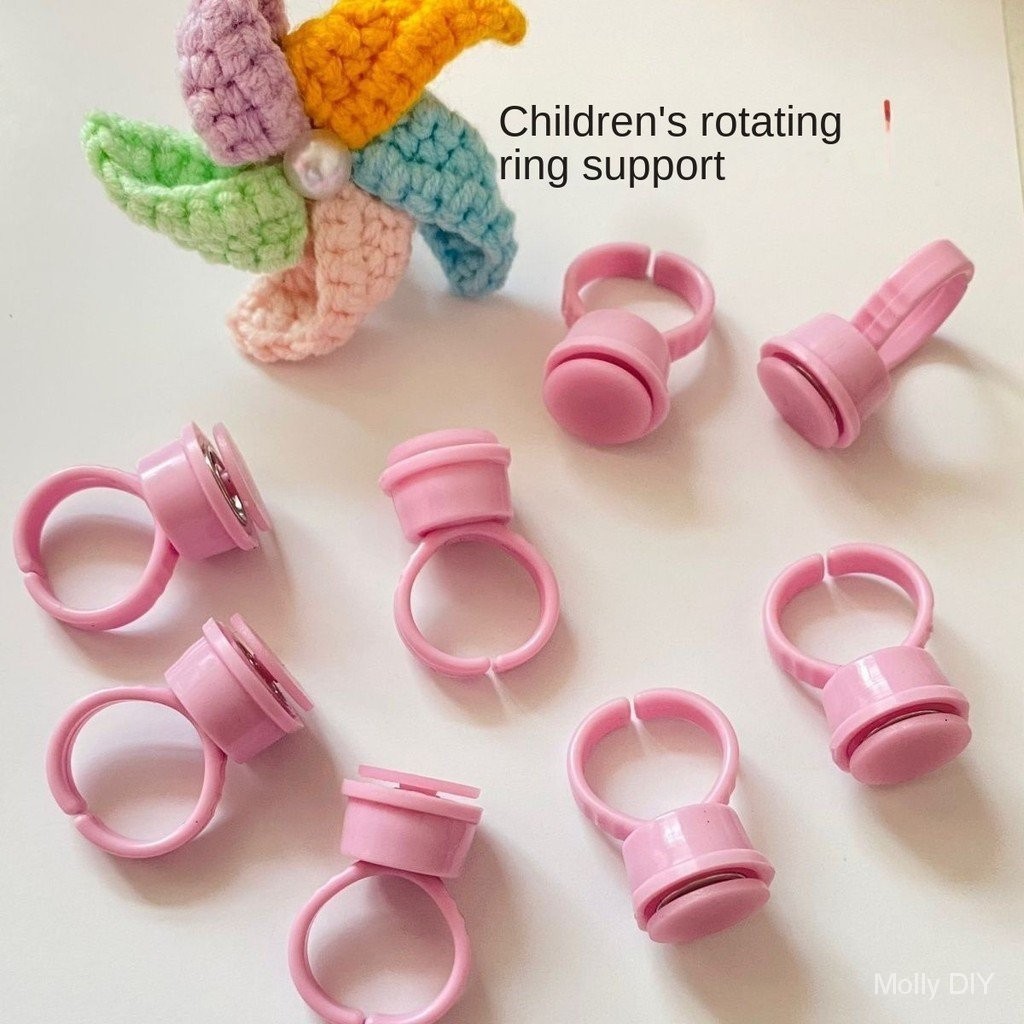 Ready stock⚡Children's Spinning Ring Support DIY Manual Rotating Shaft ...