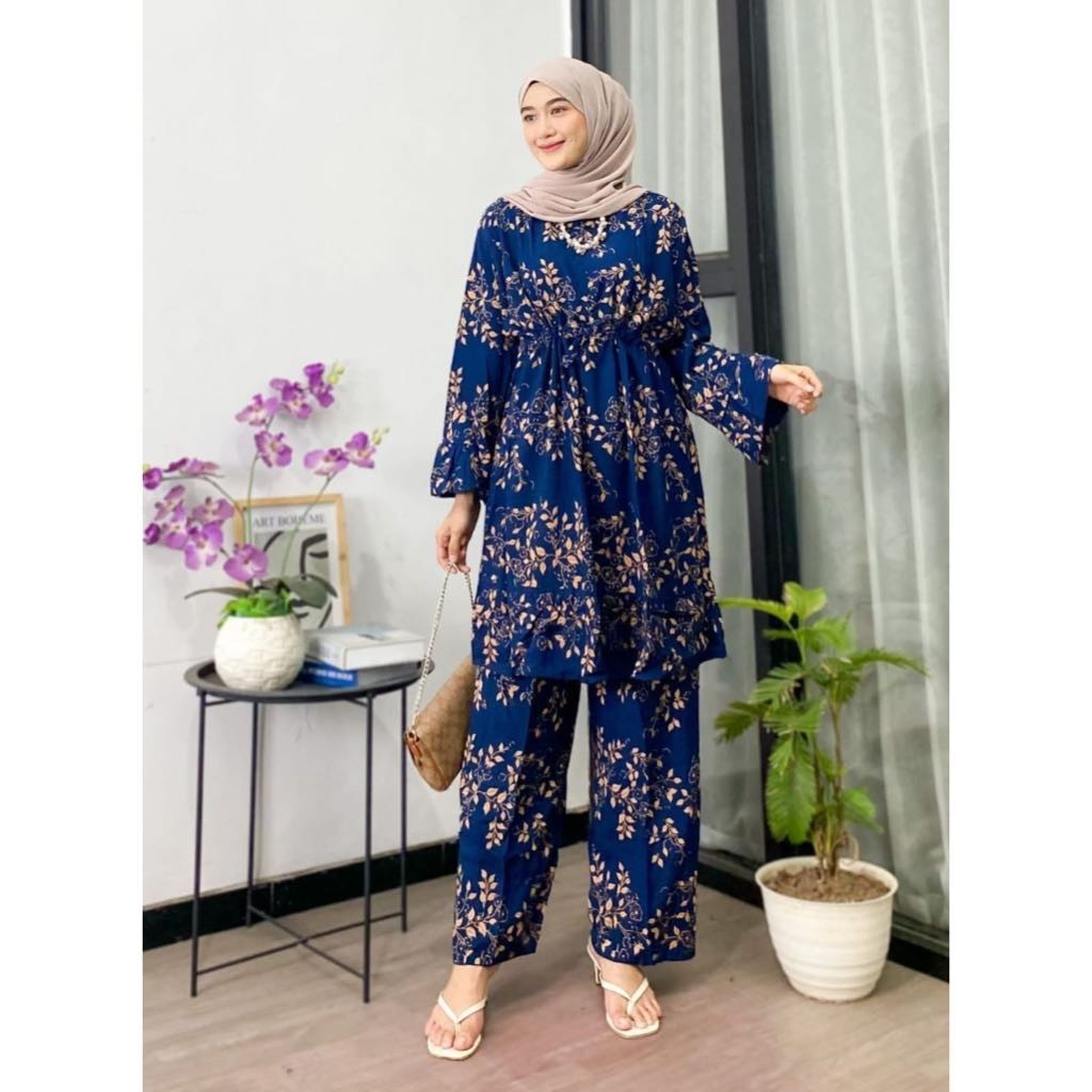 Jumbo Women's Suit LD 120 - One Set TieDye Tunic Okinawa Batik Suit ...