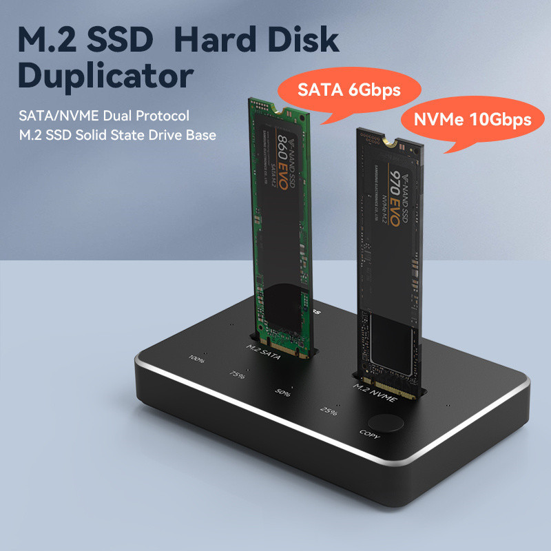 NVME SATA Docking Station Duplicator SSD M.2 Solid State Drive Enclosure | Shopee Philippines