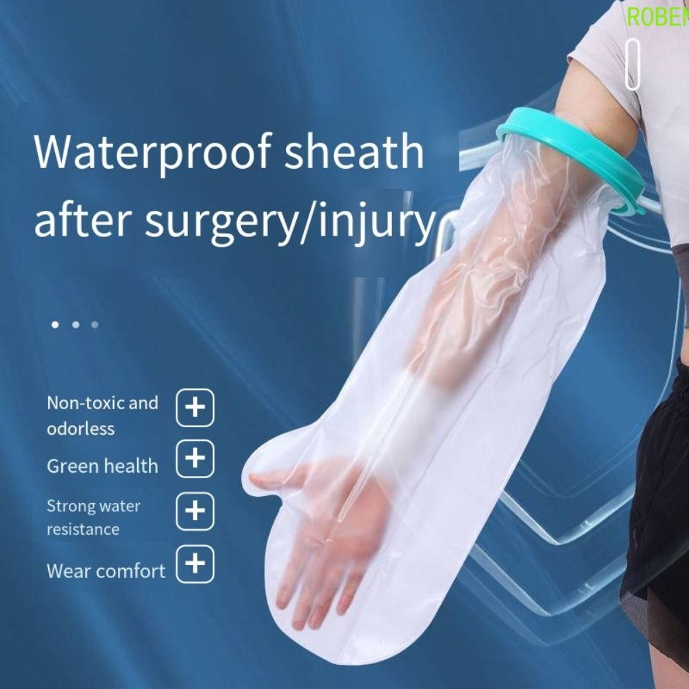 ROBEN Waterproof Arm Cast Cover PVC PP Silicone Soft Hand Finger ...