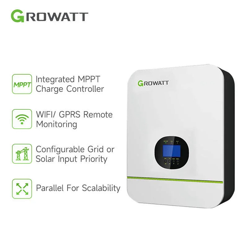 Growatt 3000W Solar 48V Off-Grid MPPT Charge Controller With WIFI ...