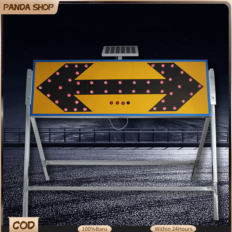 1.2M*40cm Arrow Traffic Guide Light Solar Traffic Warning Light LED ...