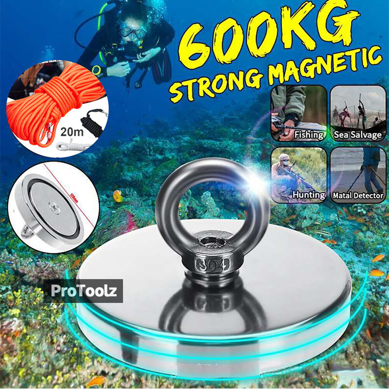 Super Strong Neodymium Fishing Magnets Heavy Duty Rare Earth Magnet ...