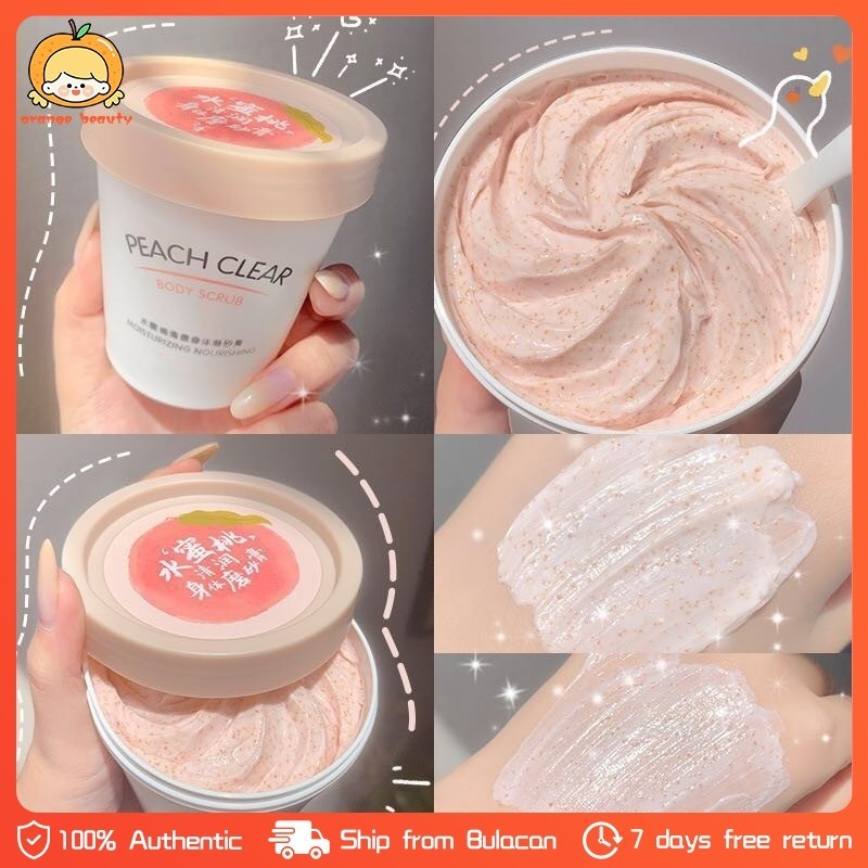 Peach Clear Body Scrub Moisturizing Whitening Body Scrub Cream ...