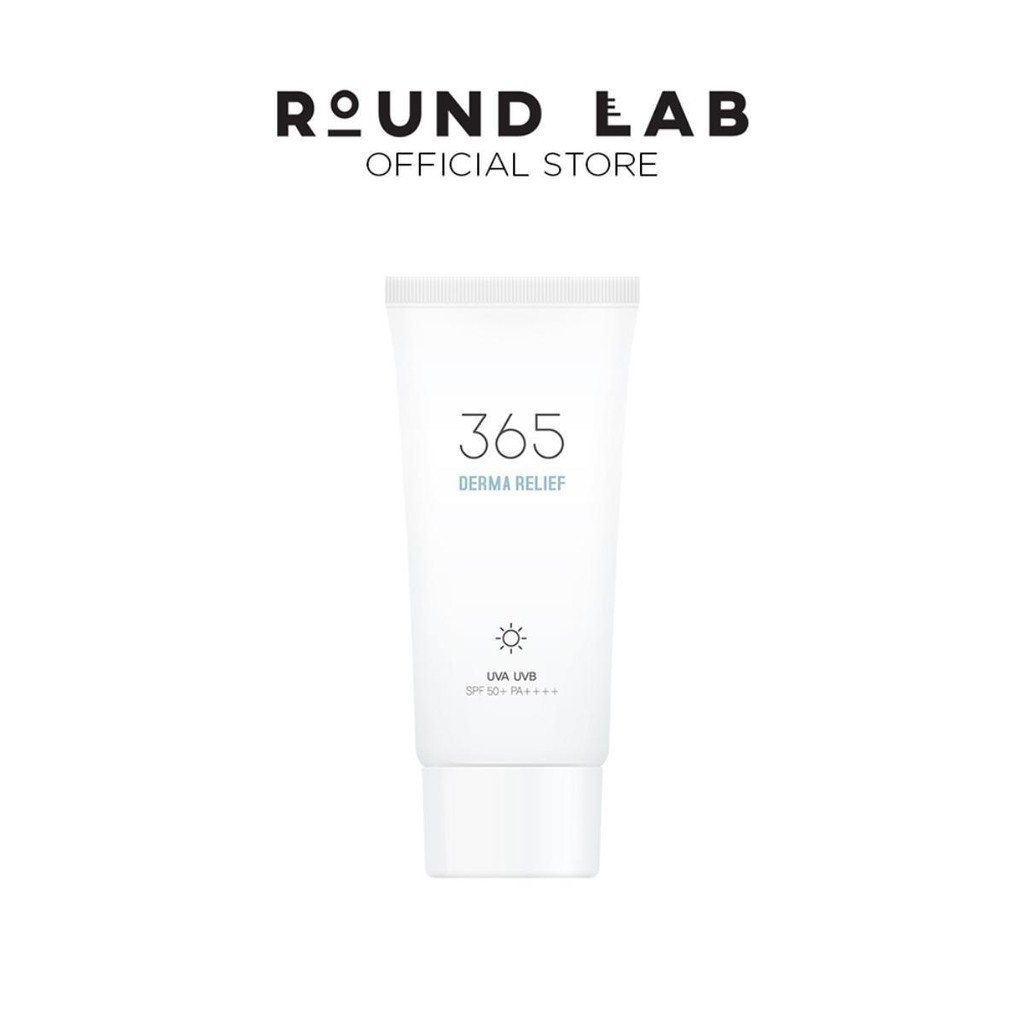 ROUND LAB 365 Derma Relief Sun Cream 50ML [No White Streak, Moist ...