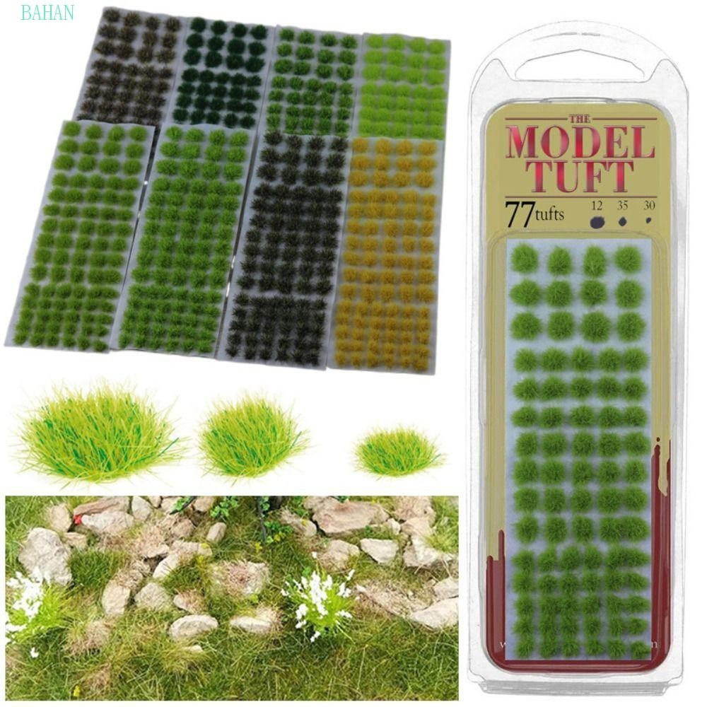 BAHAN 77PCS Grass Tufts Toy Miniature Plant Scene Model Simulation ...