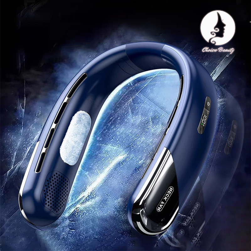 Hanging neck fan, 360 degree cooling silent blower, adjustable bend ...