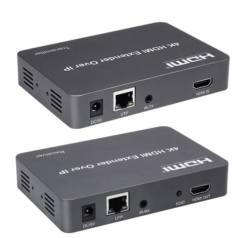 RQ`150M HDMI KVM USB Extender Over TCP/IP Support Gigabit PoE HDMI USB ...