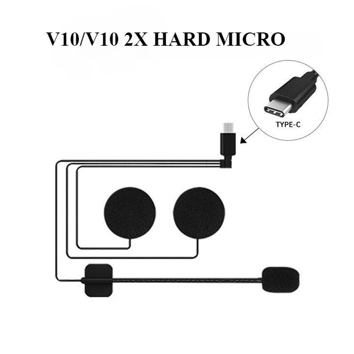 Microphone/base For Helmet intercom For HVA V10 V20 2X/SHADE M1 ...