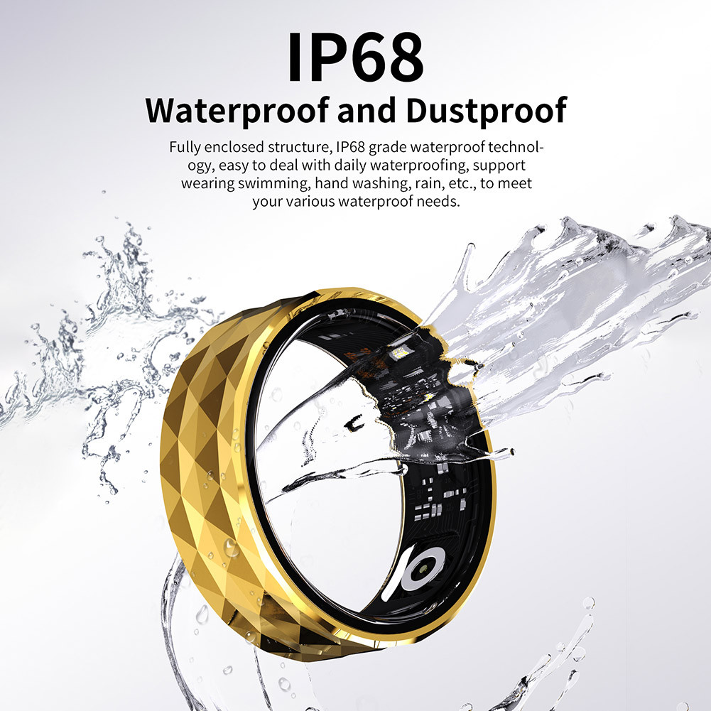 R12M Smart Ring Multi Sport Modes Blood Oxygen Heart Rate Sleep Monitor ...