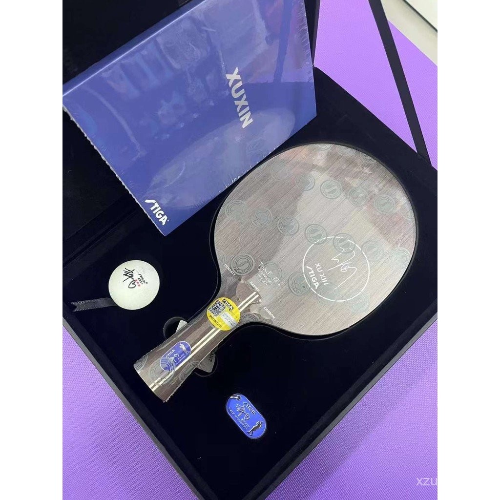 In-stock Limited Edition STIGA Stiga Blue Label Xu Xin Gold Label Blue ...