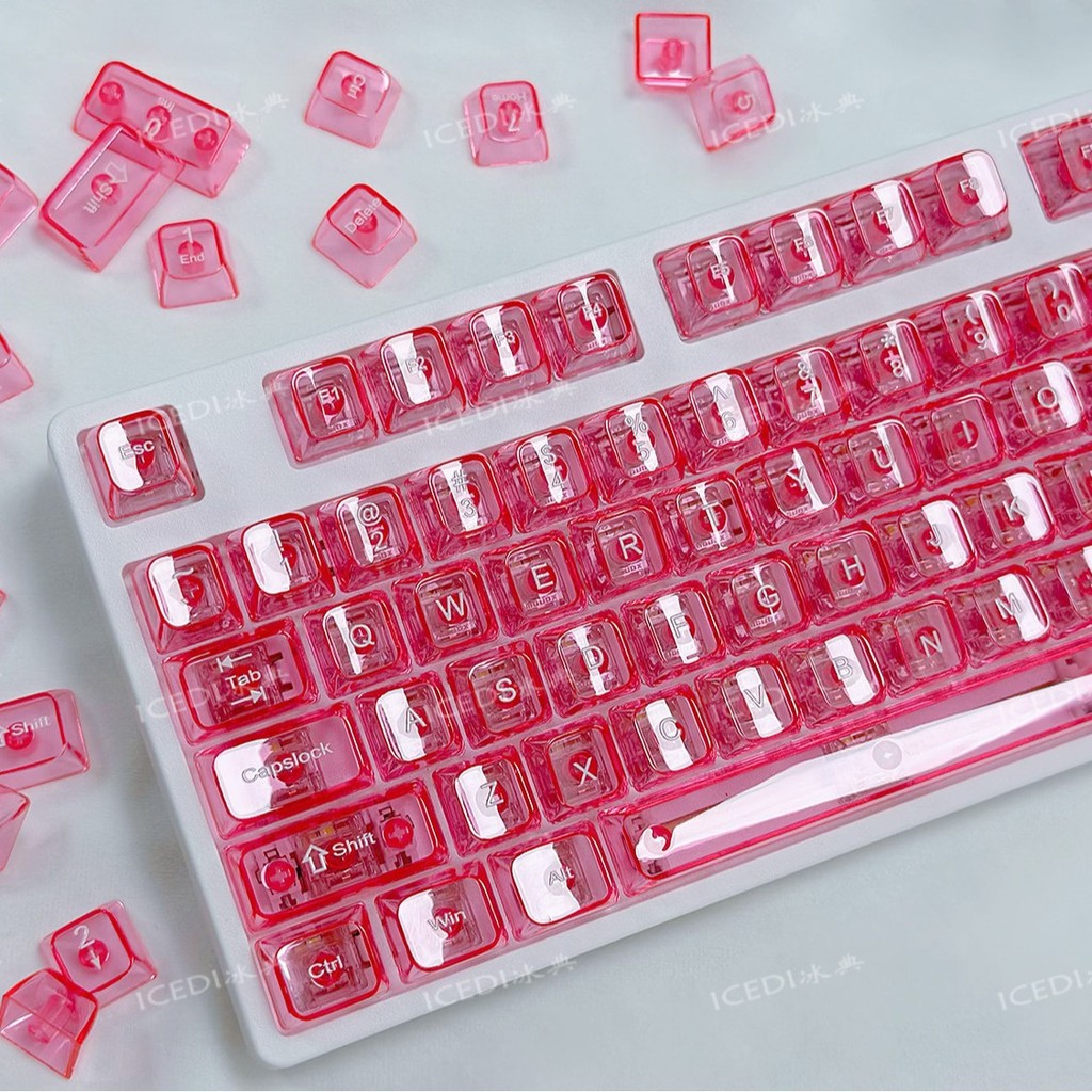 Keycaps Clear Transparent Keycap Shine Through Keycap For Mechanical ...