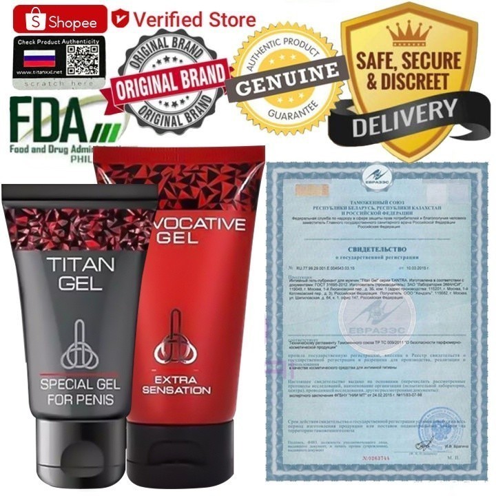 Original 100% Titan Gel - Enhance Your Sexual Experience | Shopee Philippines