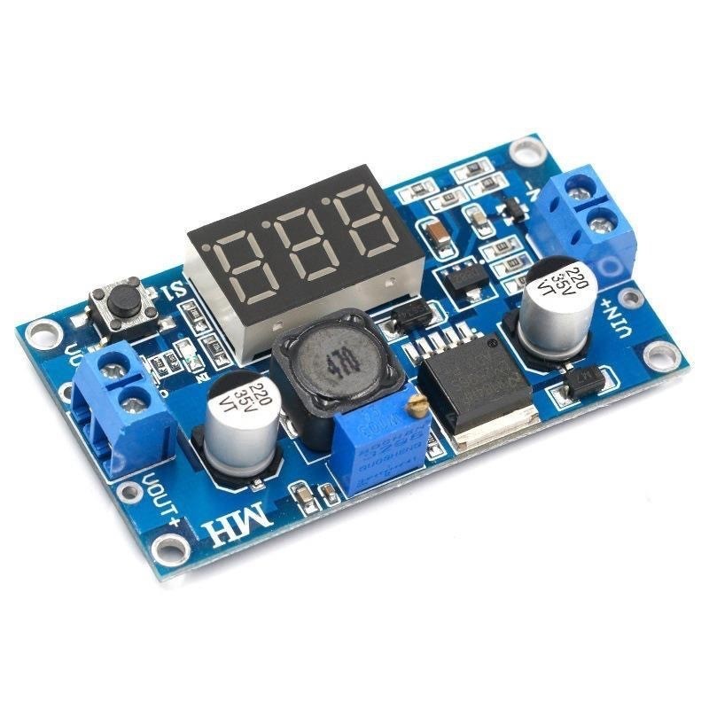 LM2596s DC-DC Buck Step Down Converter with 7 Segment Display Segment Display That Converts 4V ...