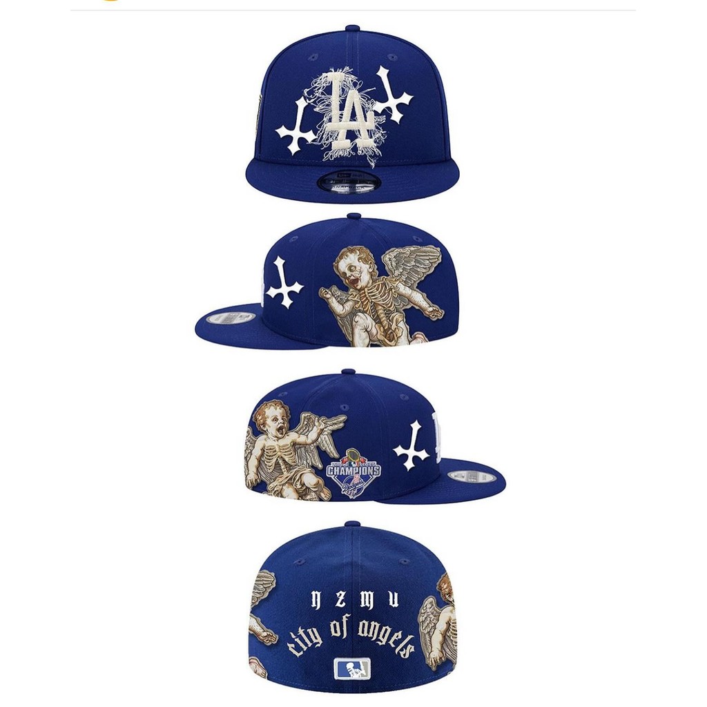 MLB Los Angeles Dodgers City of Angels Fitted Hat Skeleton Angel ...